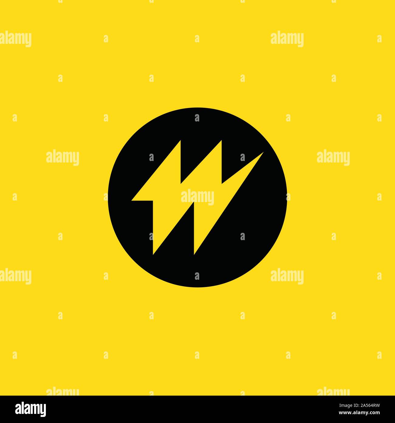 W vector logo. Electricity icon. Thunder strike sign Stock Vector Image ...