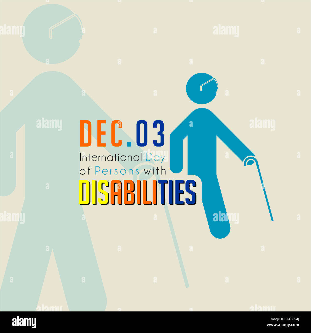 Disability people typography hi-res stock photography and images - Alamy