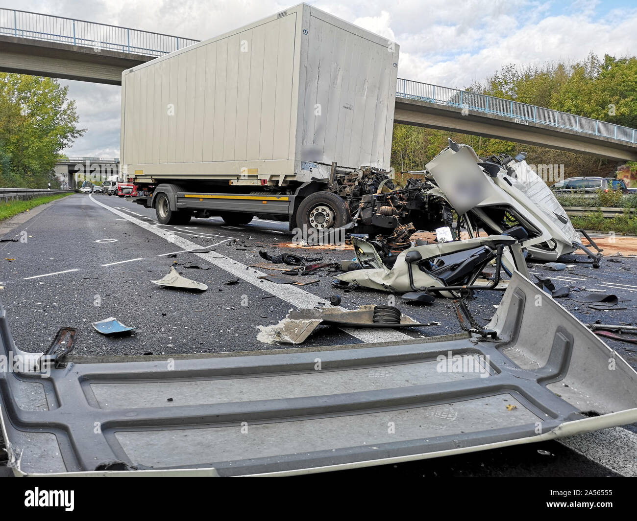 Debris on motorway hi-res stock photography and images - Alamy