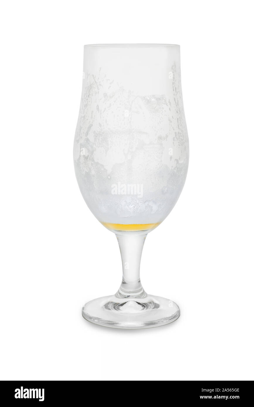 Almost empty glass beer hi-res stock photography and images - Alamy