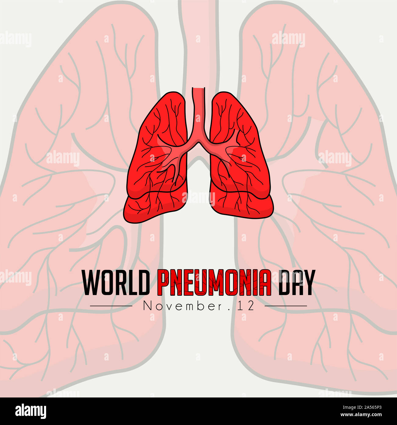World Pneumonia Day, Lungs Cartoon Vector, Lungs Background Stock Photo ...