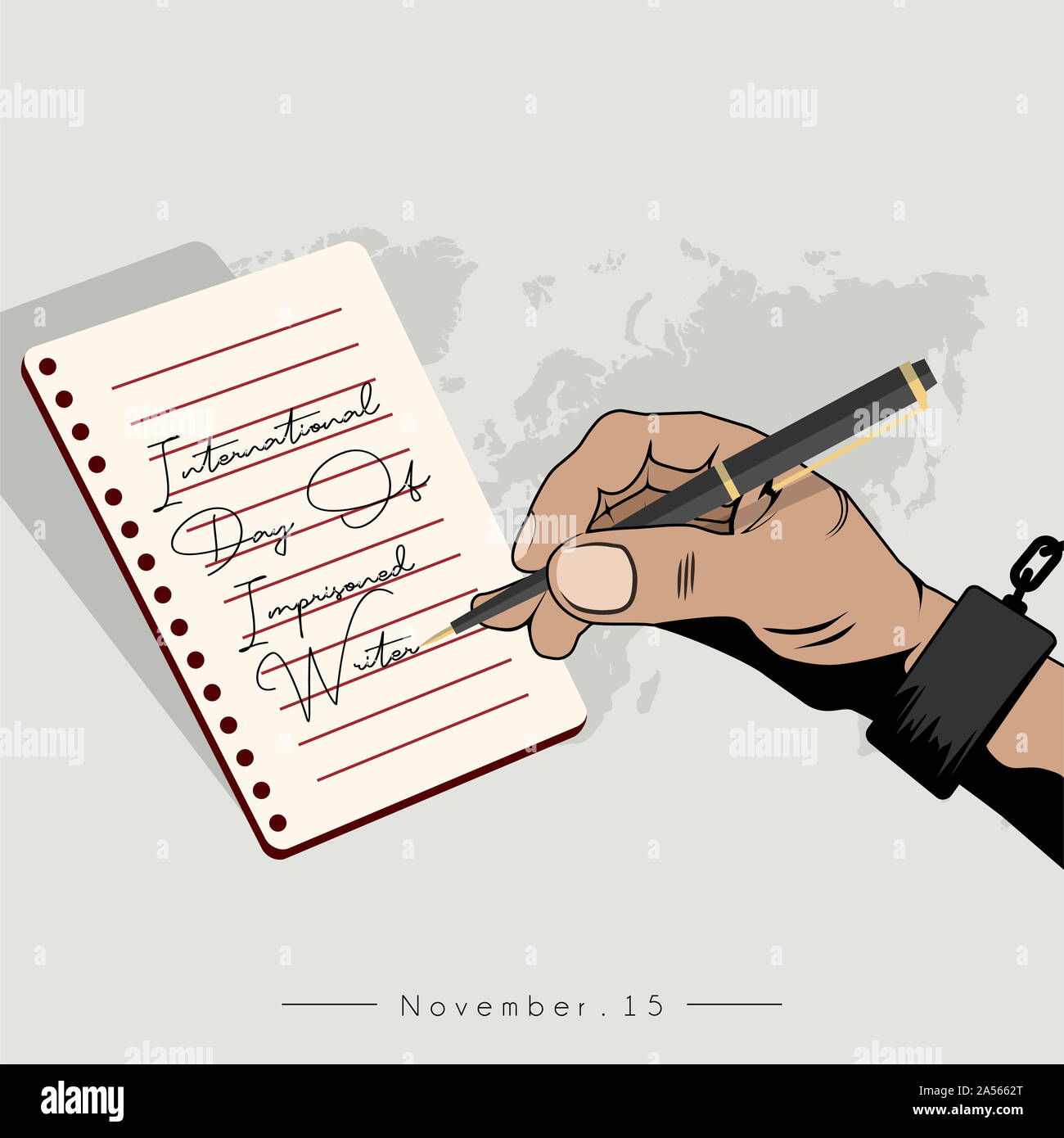 Pen Writing On Paper Animation