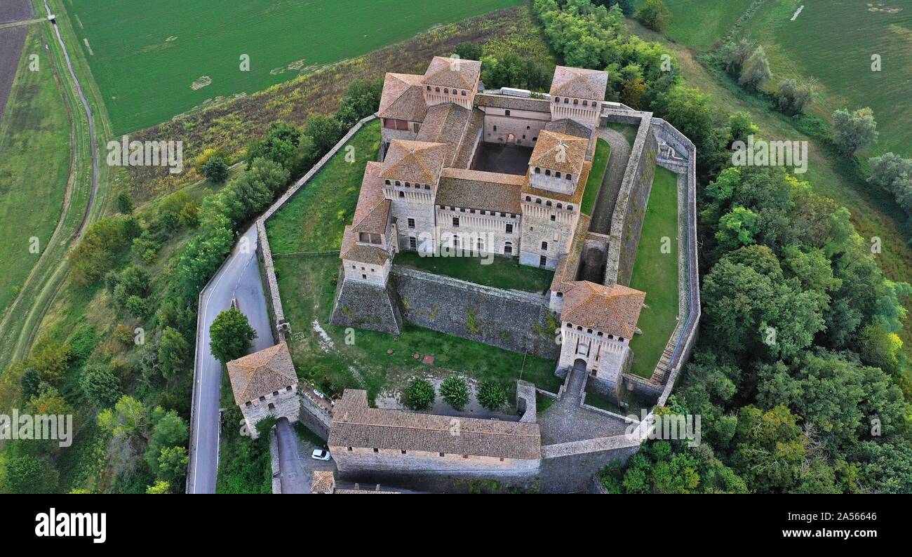 Beautiful torrechiara castle view hi-res stock photography and images ...