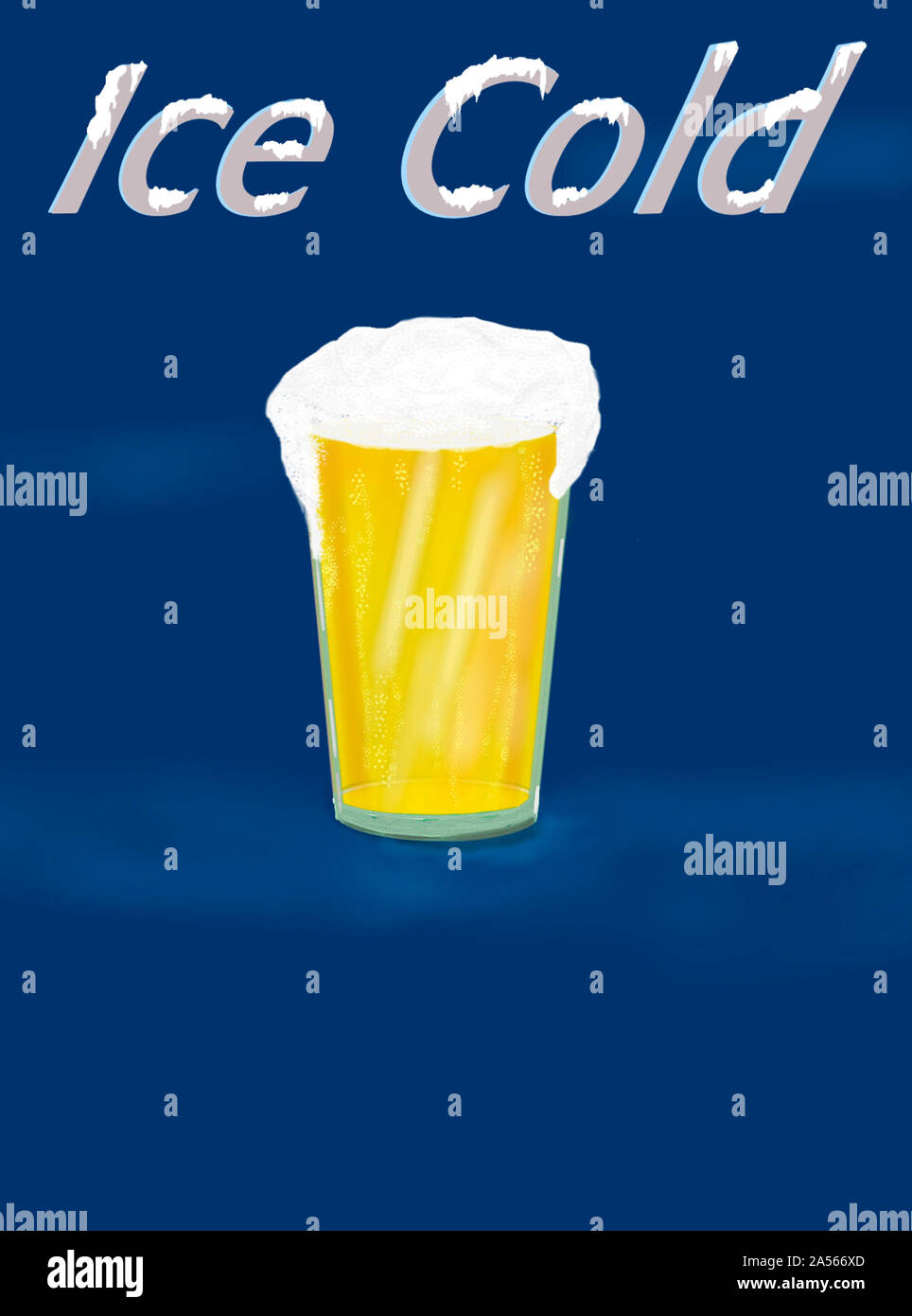 Ice cold beer sign hi-res stock photography and images - Alamy