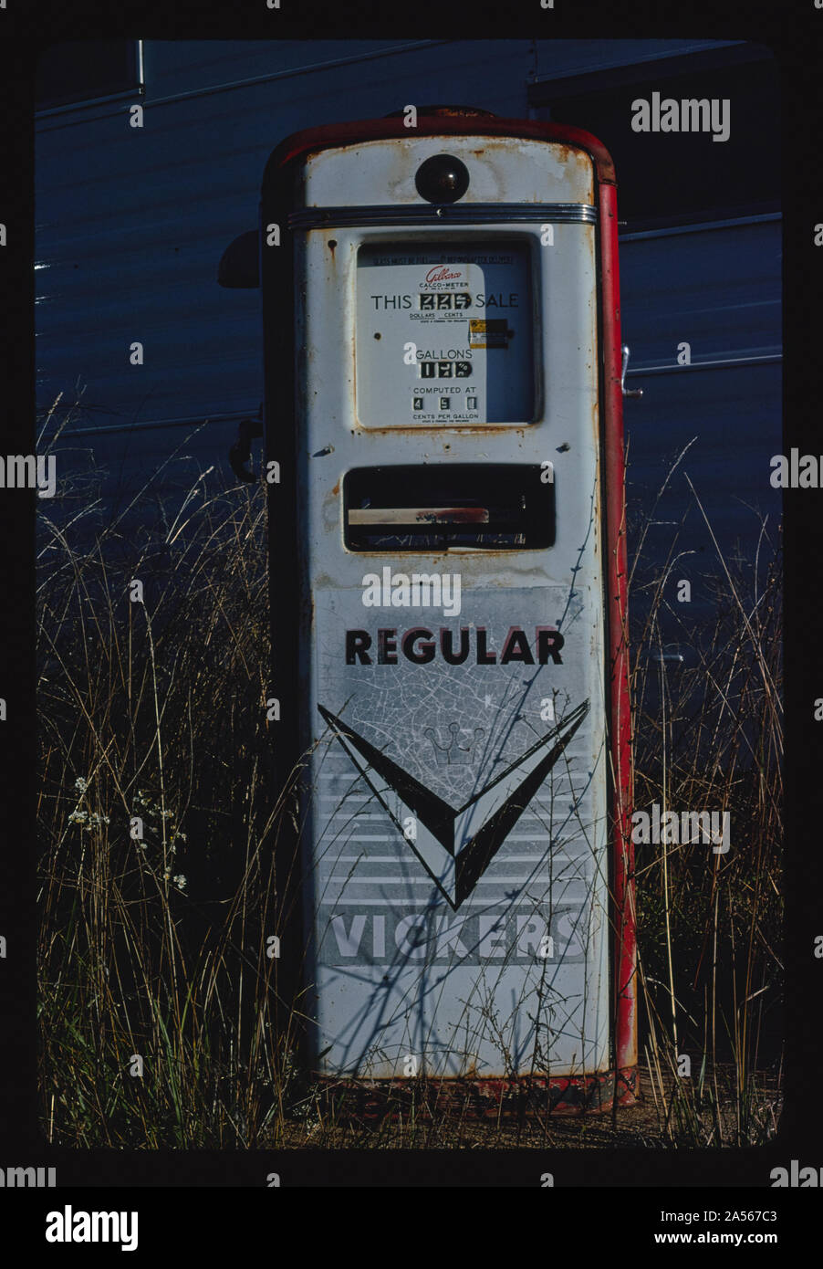 Vickers gas pumps, Norwood, Missouri Stock Photo - Alamy