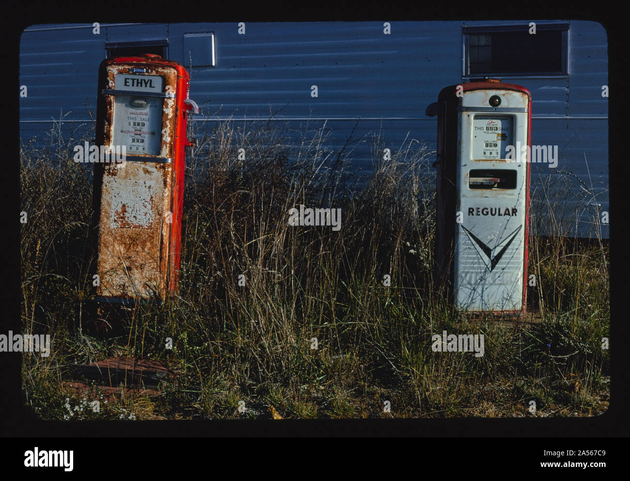 Vickers gas pumps, Norwood, Missouri Stock Photo - Alamy