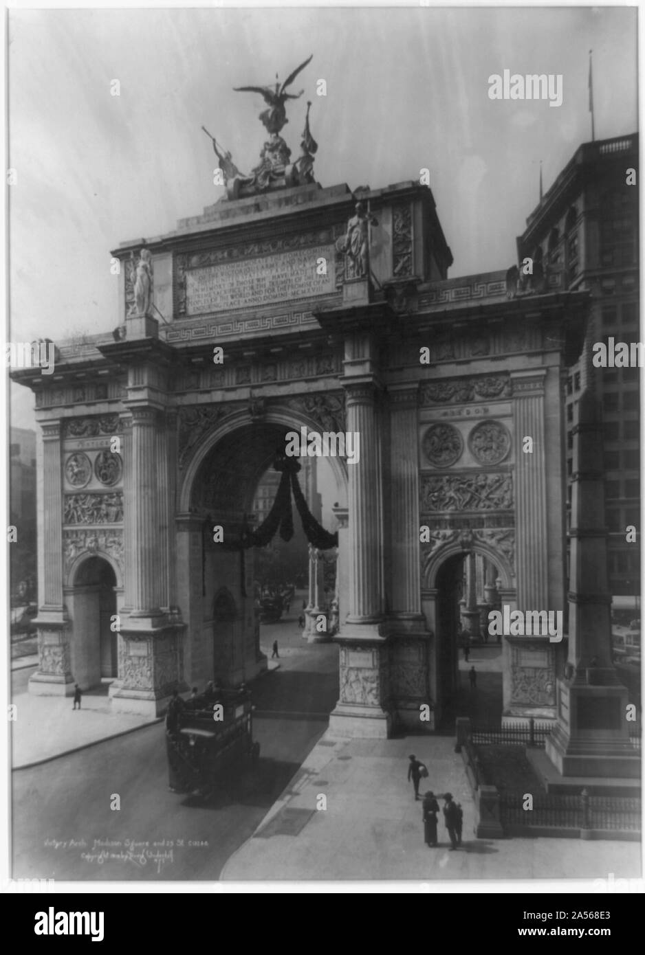 Victory Arch, Madison Square and 25th St., New York City Stock Photo ...