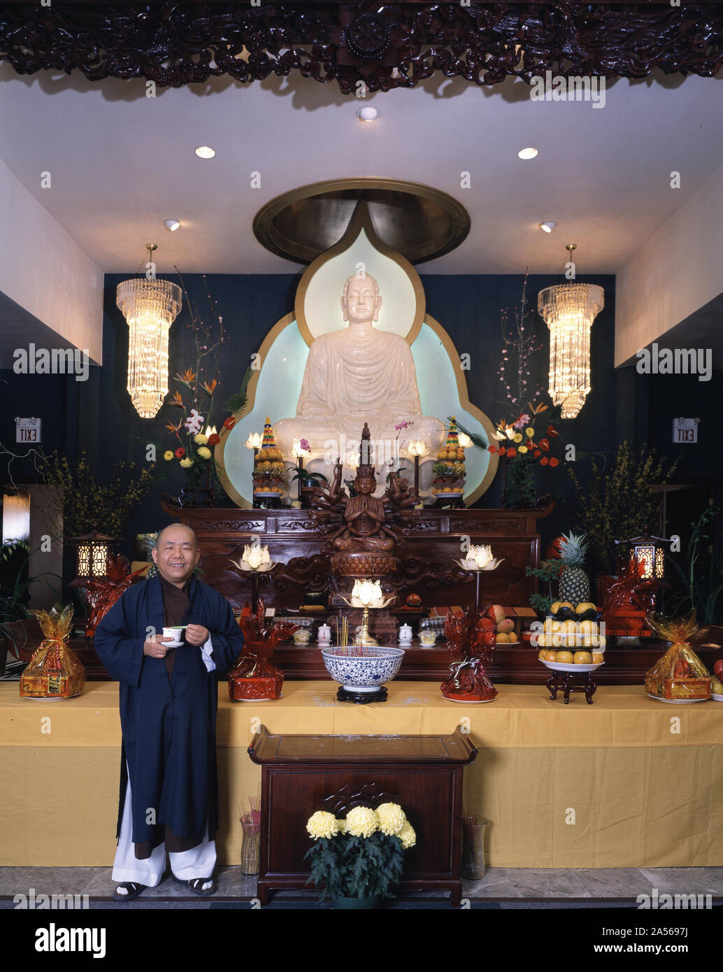 Vietnam Buddhist Center, Houston, Texas Stock Photo - Alamy