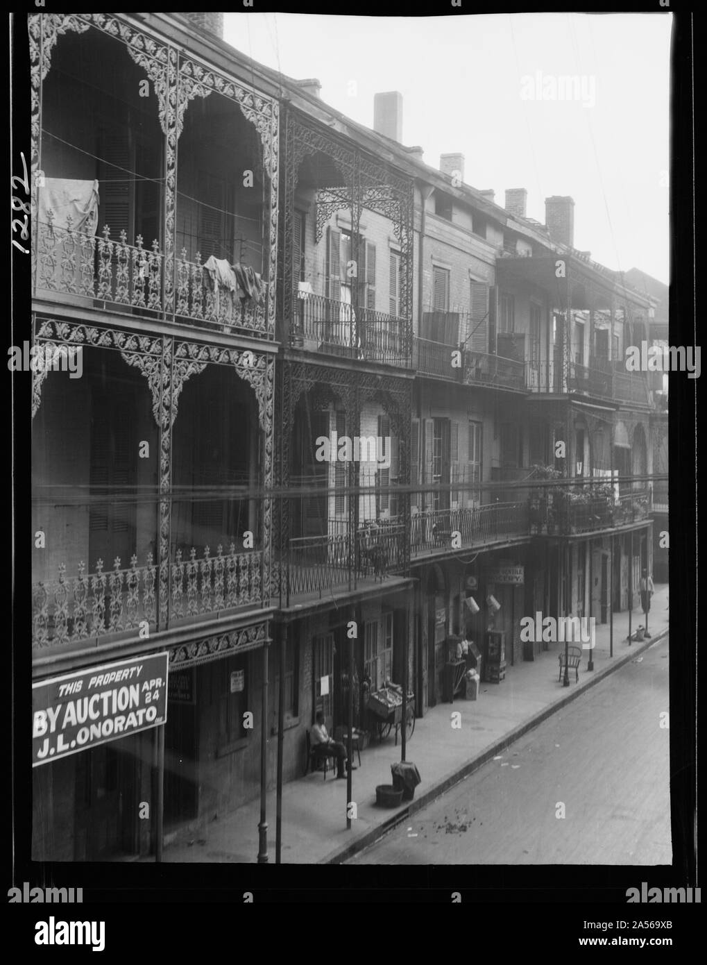 View down a street Black and White Stock Photos & Images - Alamy