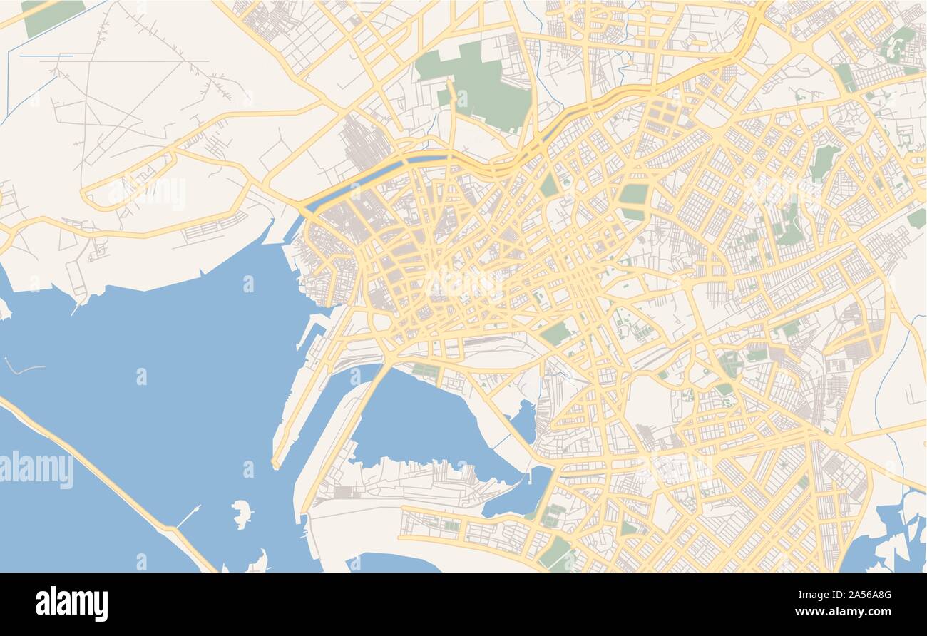 Printable street map of Karachi, Province Sindh, Pakistan. Map template ...