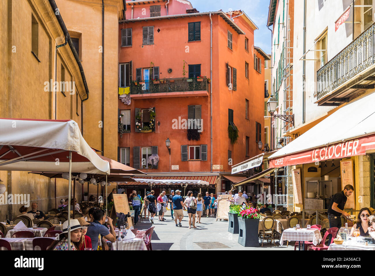 A typical view in Nice France Stock Photo - Alamy