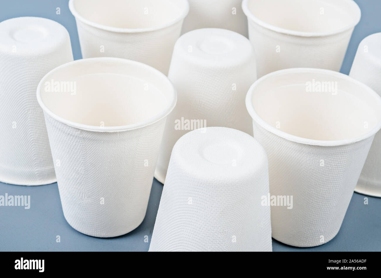 Biodegradable glass of water. Eco friendly concept Stock Photo - Alamy