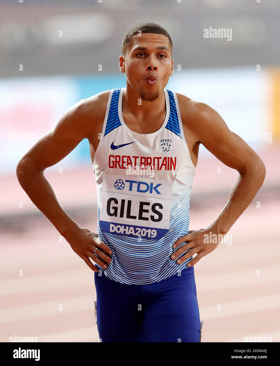 Great Britain's Elliot Giles after competing in the Men's 800m heats ...