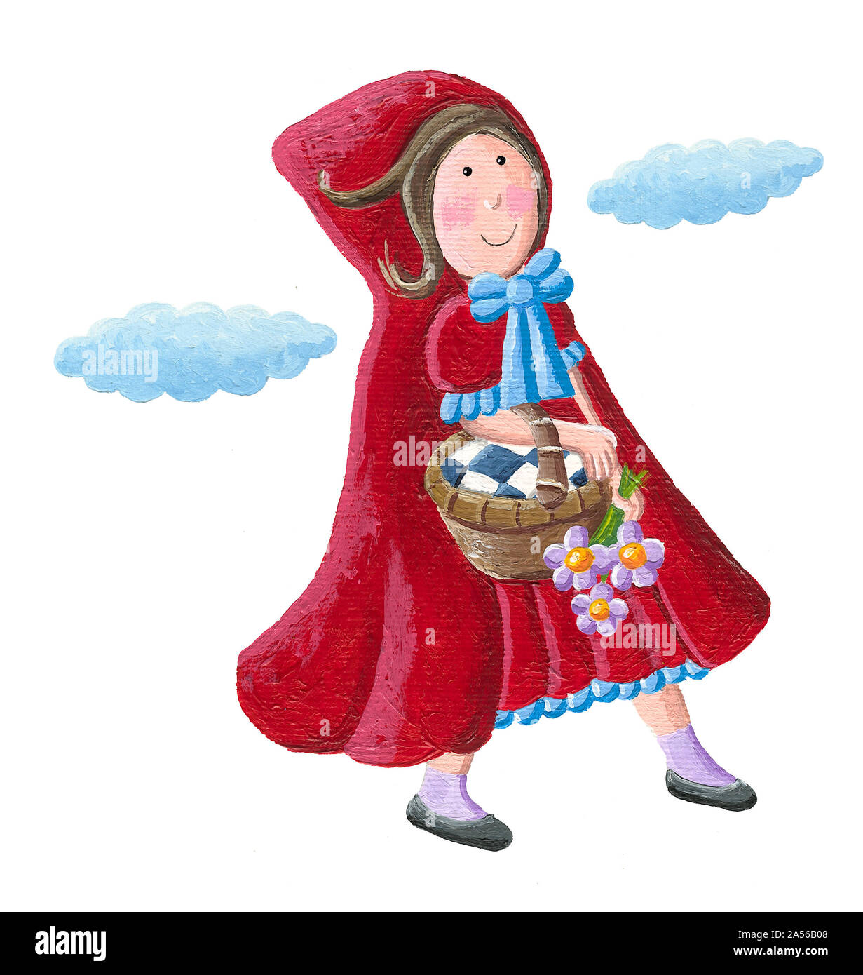 Red riding hood illustration hi-res stock photography and images - Alamy