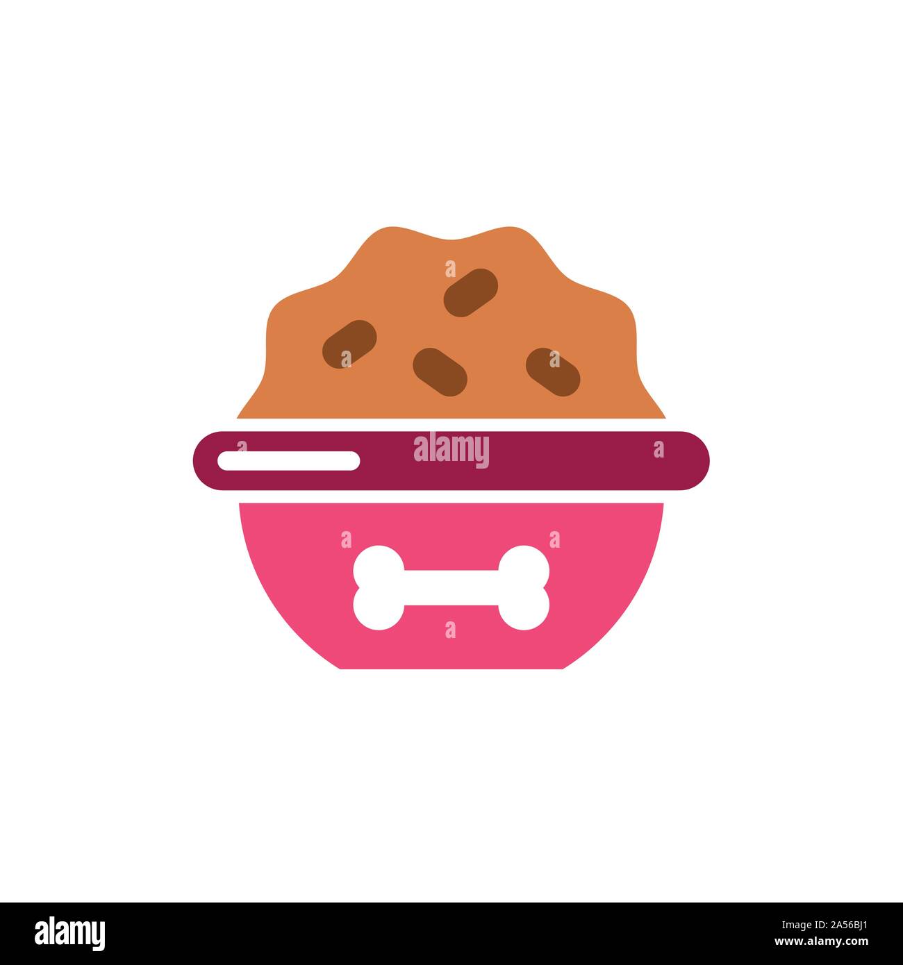 Pet food icon design, Veterinary mascot domestic animal friendship care ...