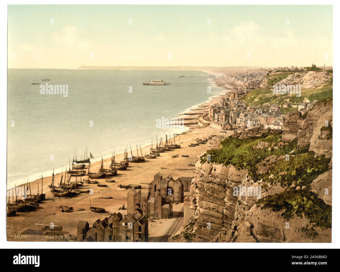 View of cliffs and sea Cut Out Stock Images & Pictures - Alamy