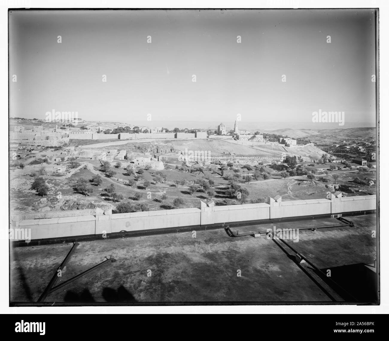 Cityscape view from hotel Black and White Stock Photos & Images - Alamy