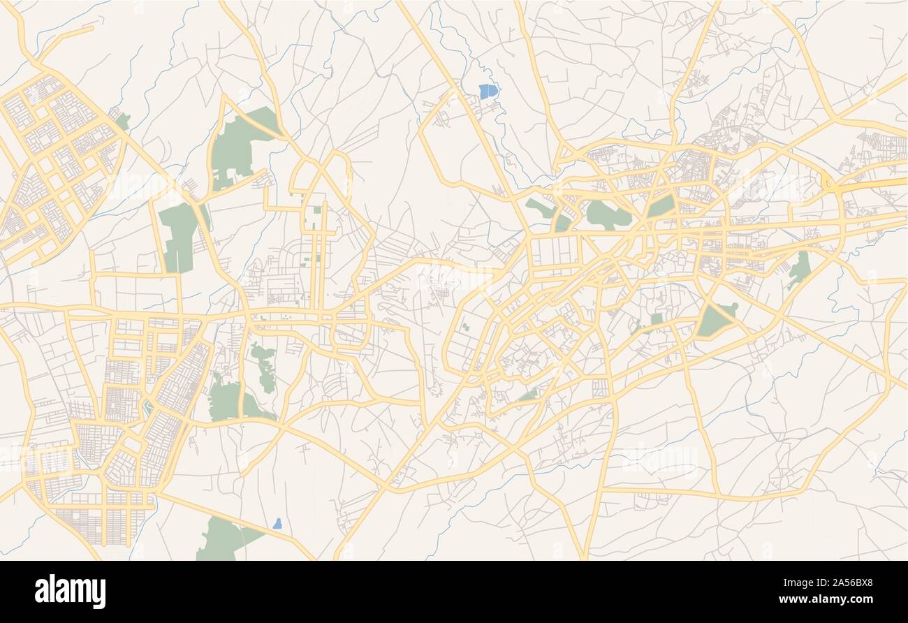 Printable street map of Peshawar, Province Khyber Pakhtunkhwa, Pakistan ...