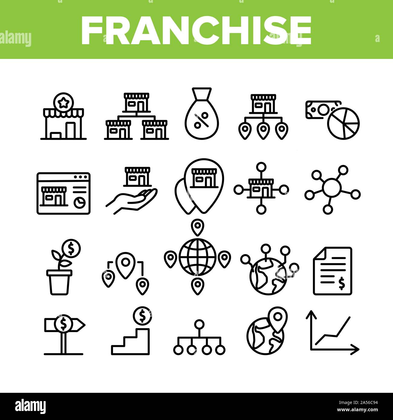 Franchise group logo Stock Vector Images - Alamy