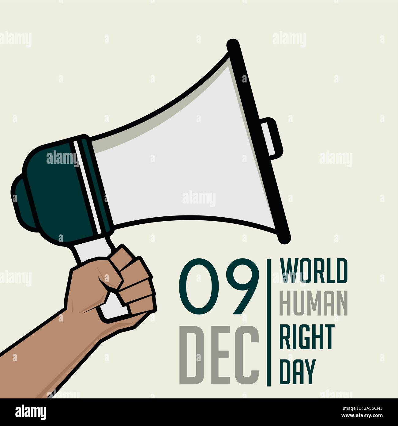 Colorful hands human rights Stock Vector Images - Alamy