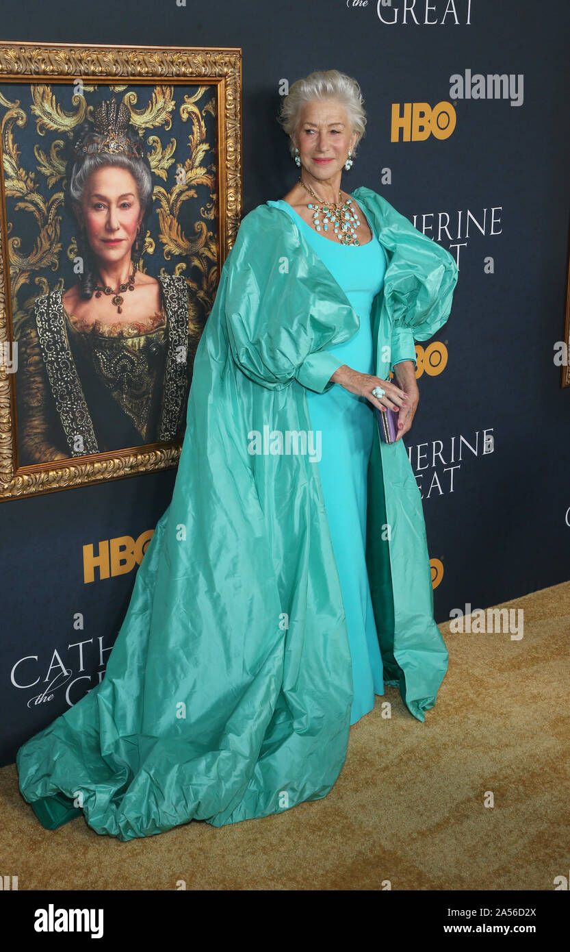 Westwood, California, USA. 17th Oct, 2019. Helen Mirren. HBO's Limited ...