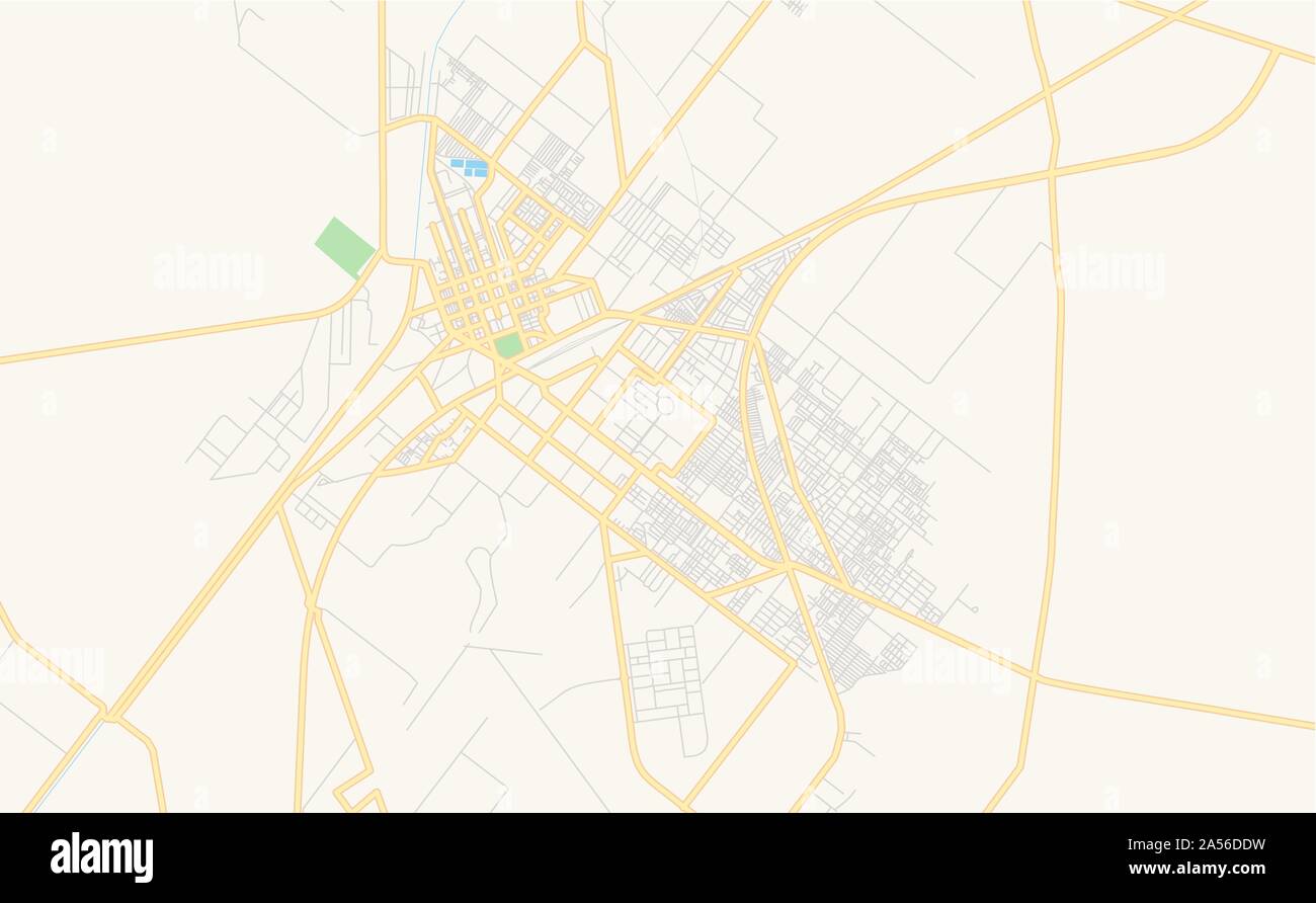 Printable street map of Sargodha, Province Punjab, Pakistan. Map ...
