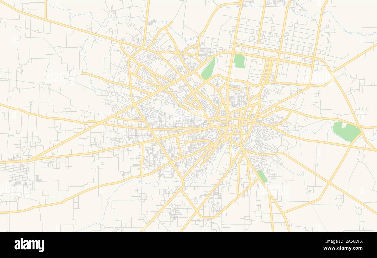 Printable street map of Sialkot, Province Punjab, Pakistan. Map ...