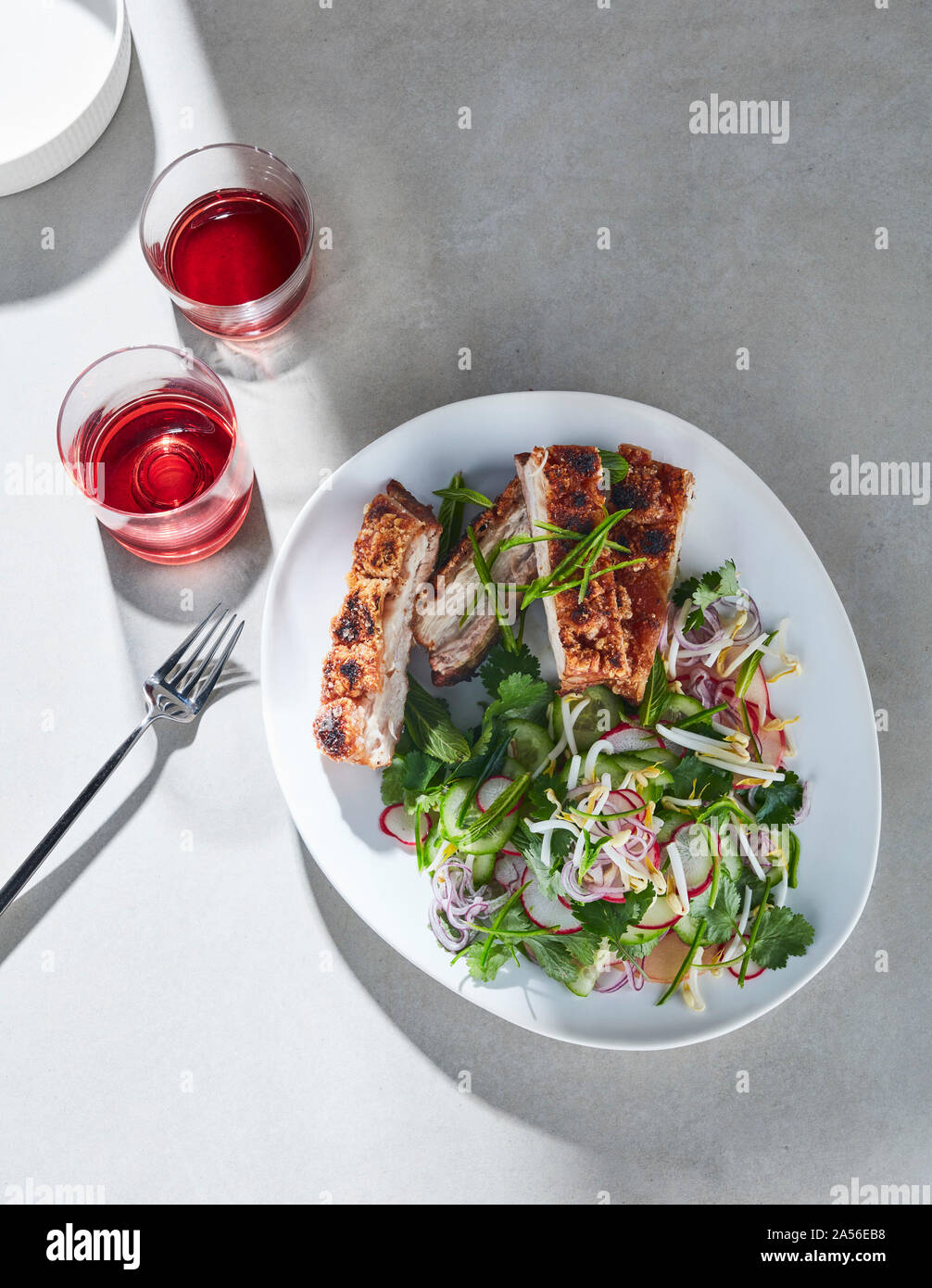 Group food high angle view hi-res stock photography and images - Alamy