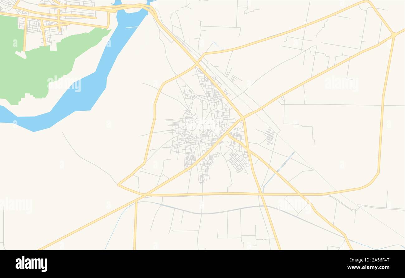 Printable street map of Chiniot, Province Punjab, Pakistan. Map ...