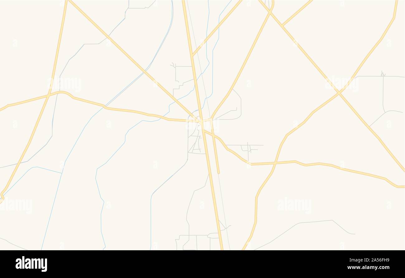 Printable street map of Kamoke, Province Punjab, Pakistan. Map template ...