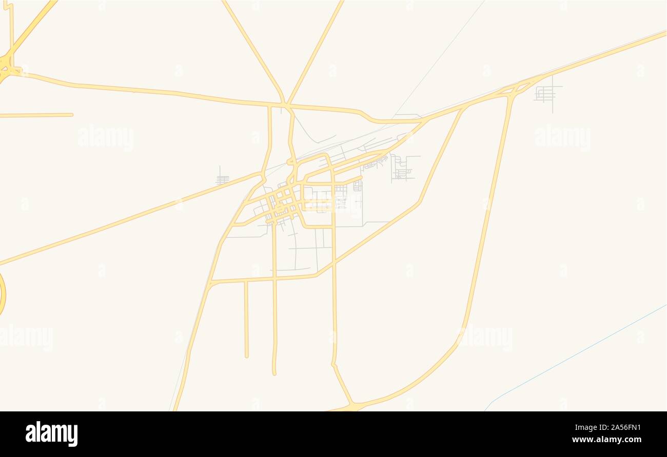 Printable street map of Khanewal, Province Punjab, Pakistan. Map ...