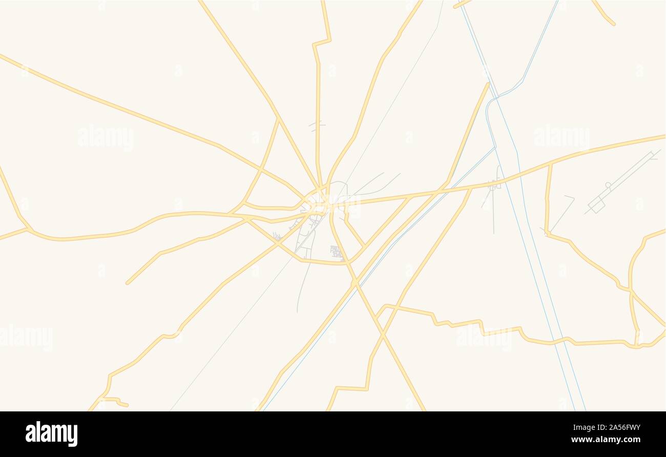 Printable street map of Hafizabad, Province Punjab, Pakistan. Map ...