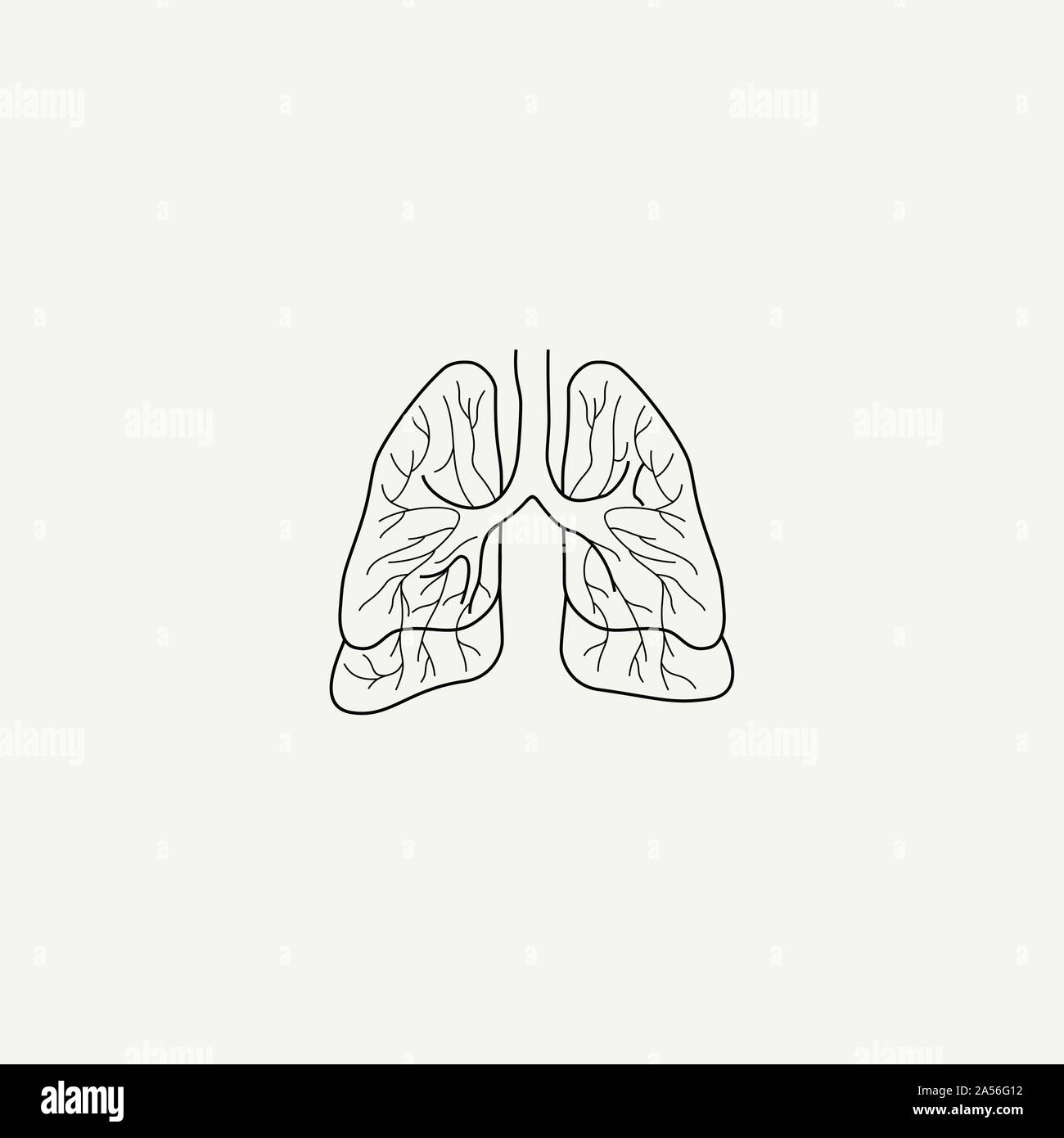 Lungs Vector Design Stock Vector Image & Art - Alamy