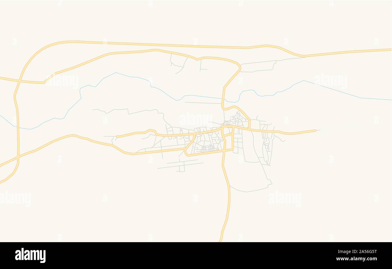 Printable street map of Turbat, Province Balochistan, Pakistan. Map ...