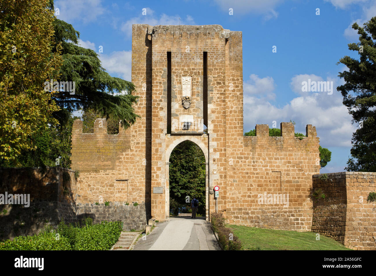 Remains of the Albornoz Fortress (Fortezza Albornoz), today used as ...