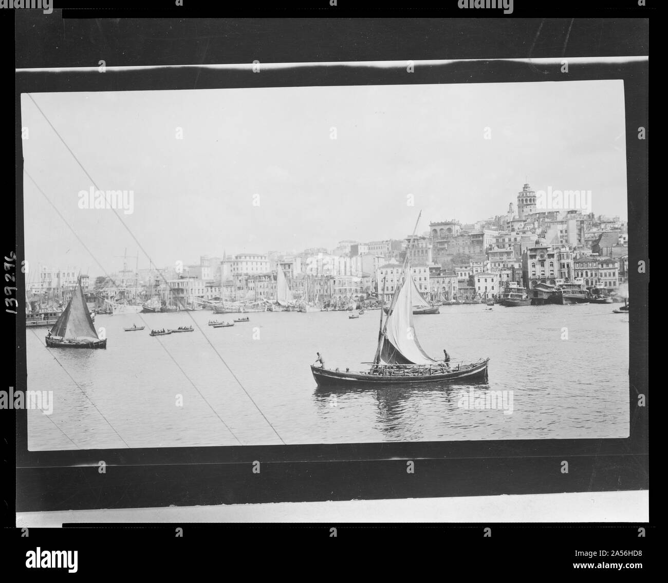 Old water tower city Black and White Stock Photos & Images - Alamy
