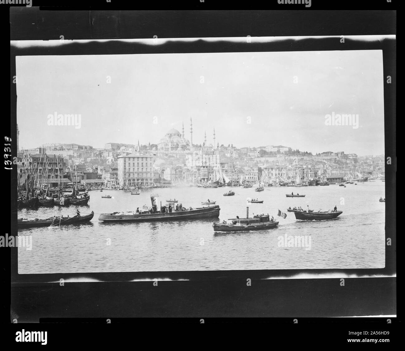 View of river boats Black and White Stock Photos & Images - Alamy
