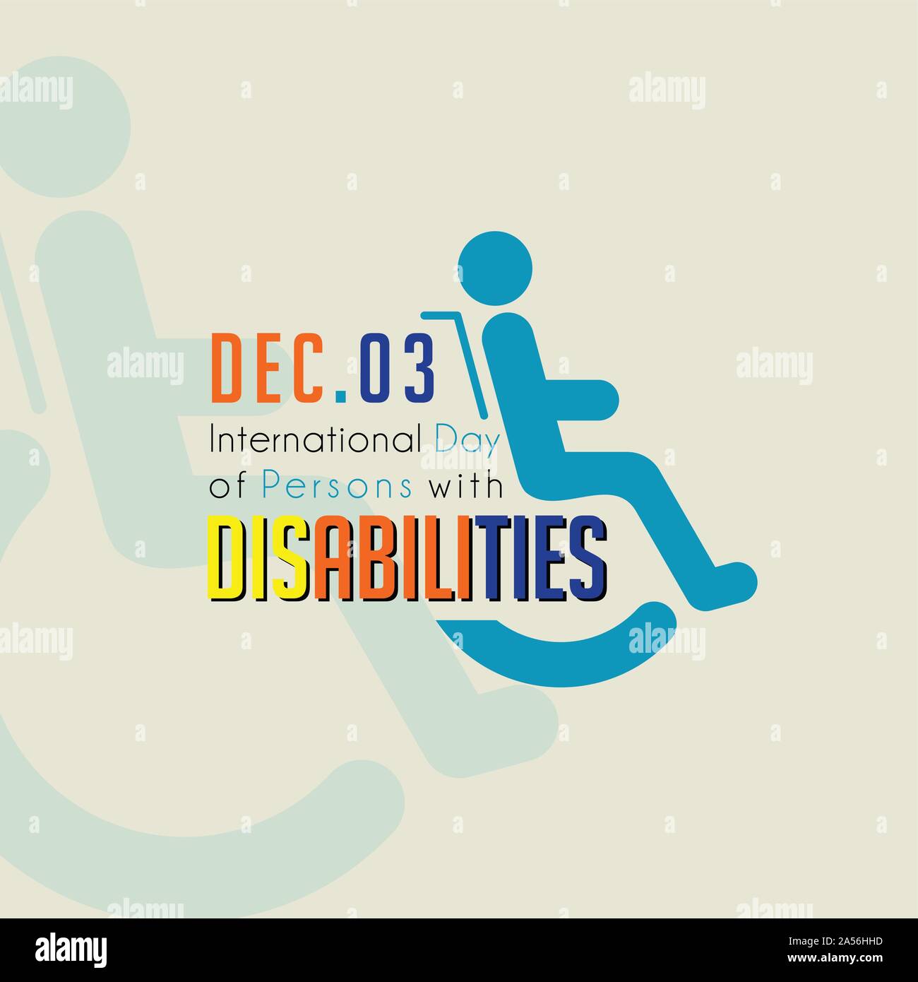 World Disabilities Day Stock Vector Image & Art - Alamy