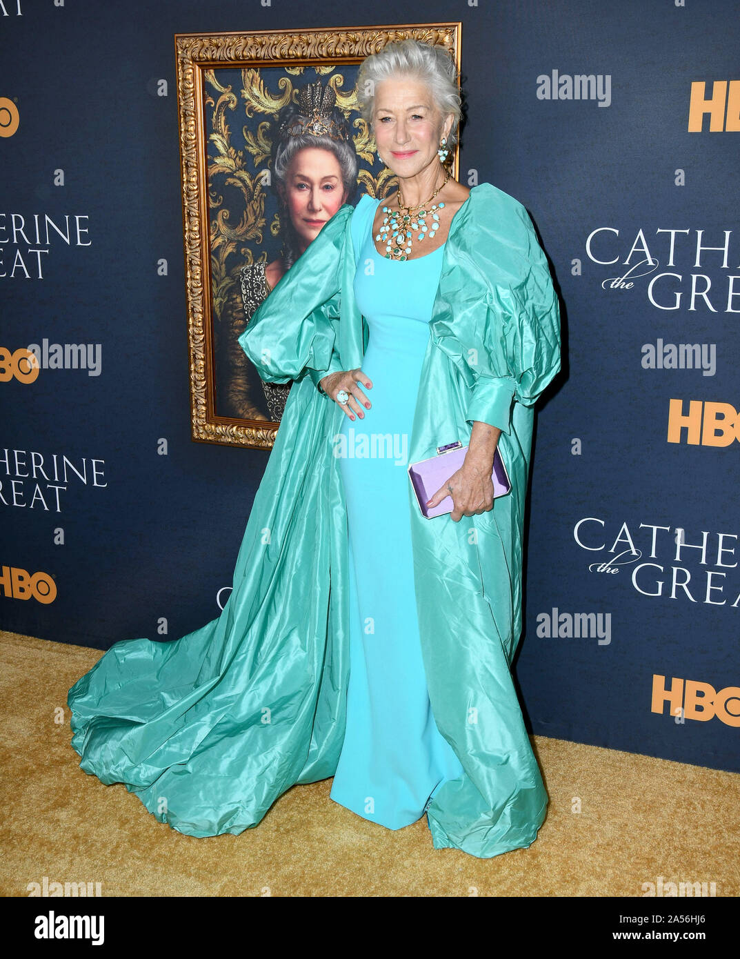 October 17, 2019, Westwood, California, USA: HELEN MIRREN makes an ...