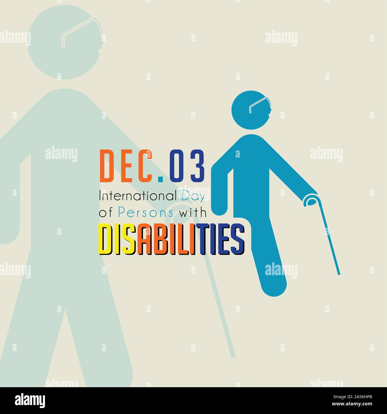 December world disabled day Stock Vector Images - Alamy