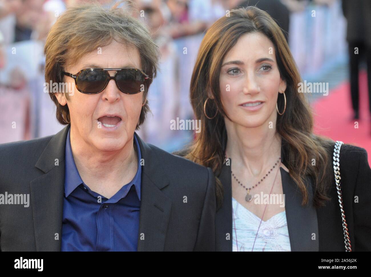 Paul McCartney, Nancy Shevell. World Premiere of "George Harrison ...
