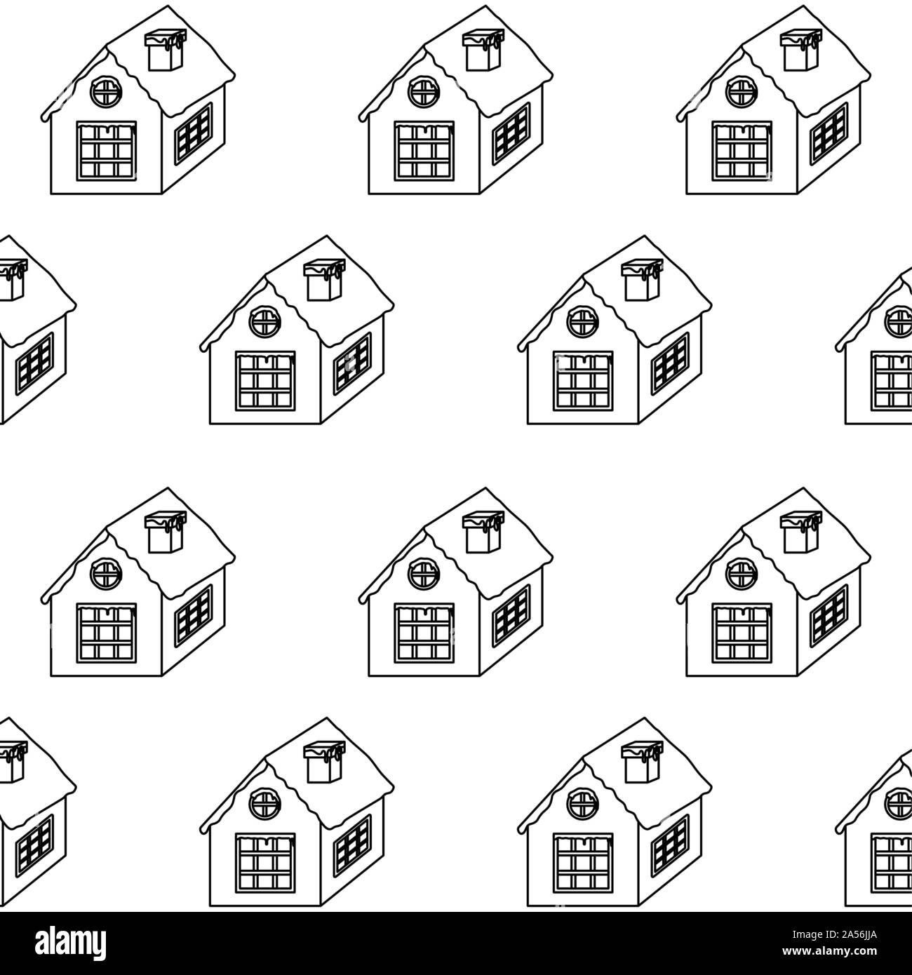 pattern family house on white background vector illustration design ...