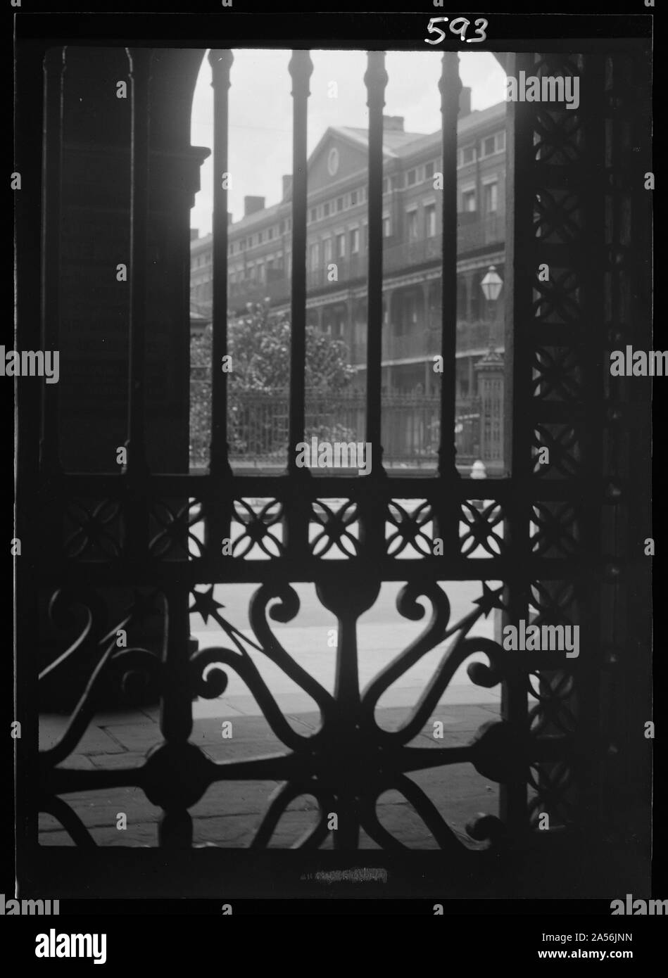 Balcony gate Black and White Stock Photos & Images - Alamy
