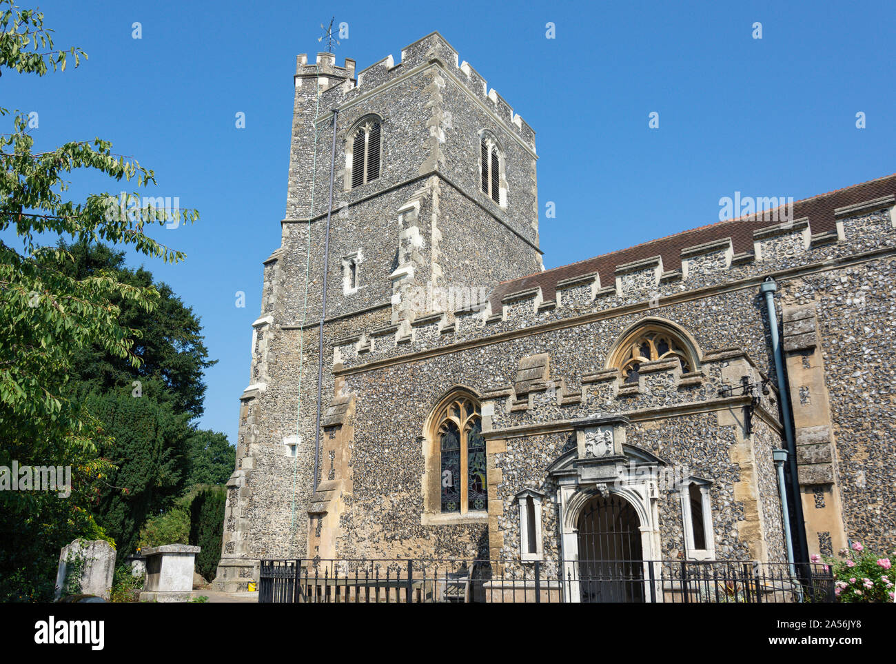St augustines church augustine tower broxbourne town towns new hi-res ...