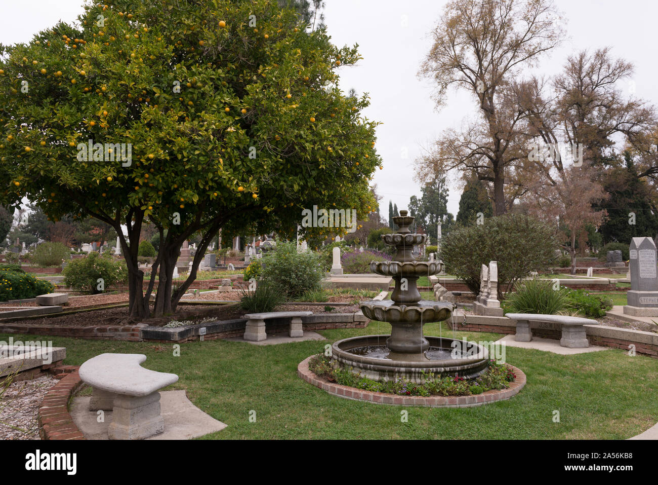 View of Sacramento California's Old City Cemetery Stock Photo - Alamy