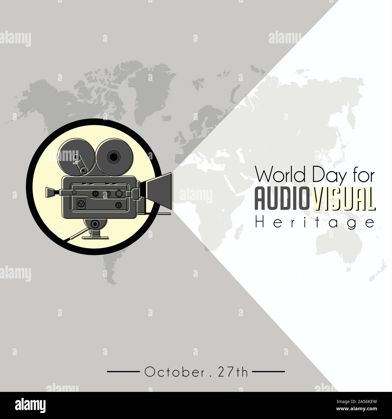 World Day for Audio Visual Heritage Stock Vector Image & Art - Alamy