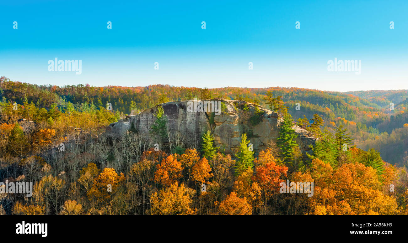 Half Moon Rock at Red River Gorge Kentucky Stock Photo - Alamy