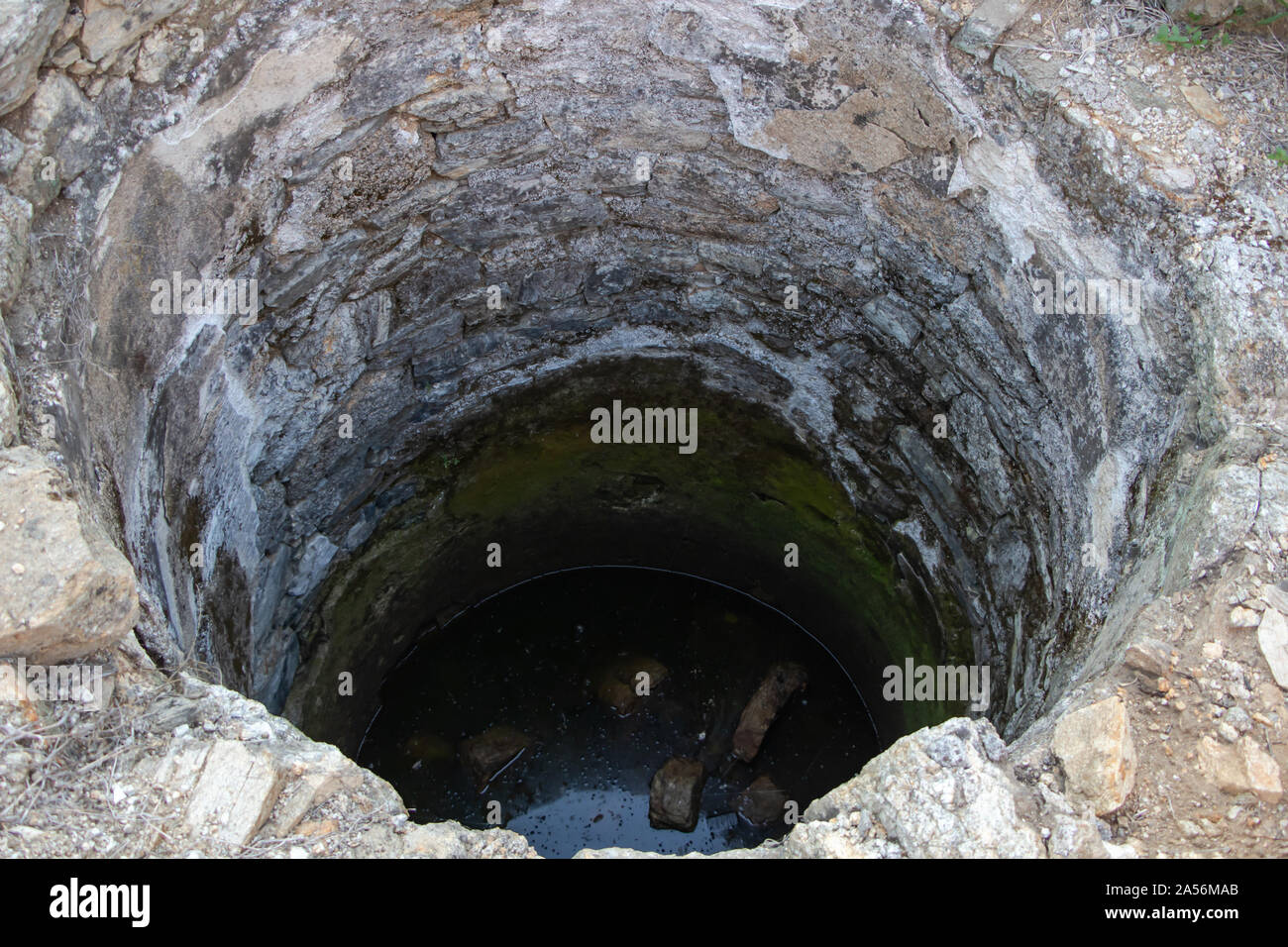 Archeological site of ancient Stagira above Olympiada, Greece Stock ...