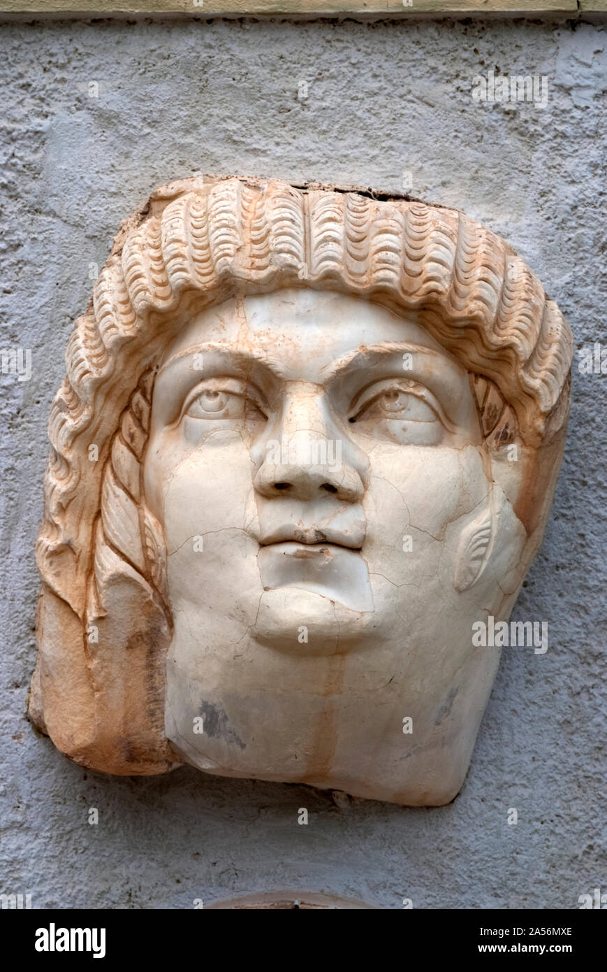 Carving detail of Julia Domna (160-217), the wife of Septimius ...