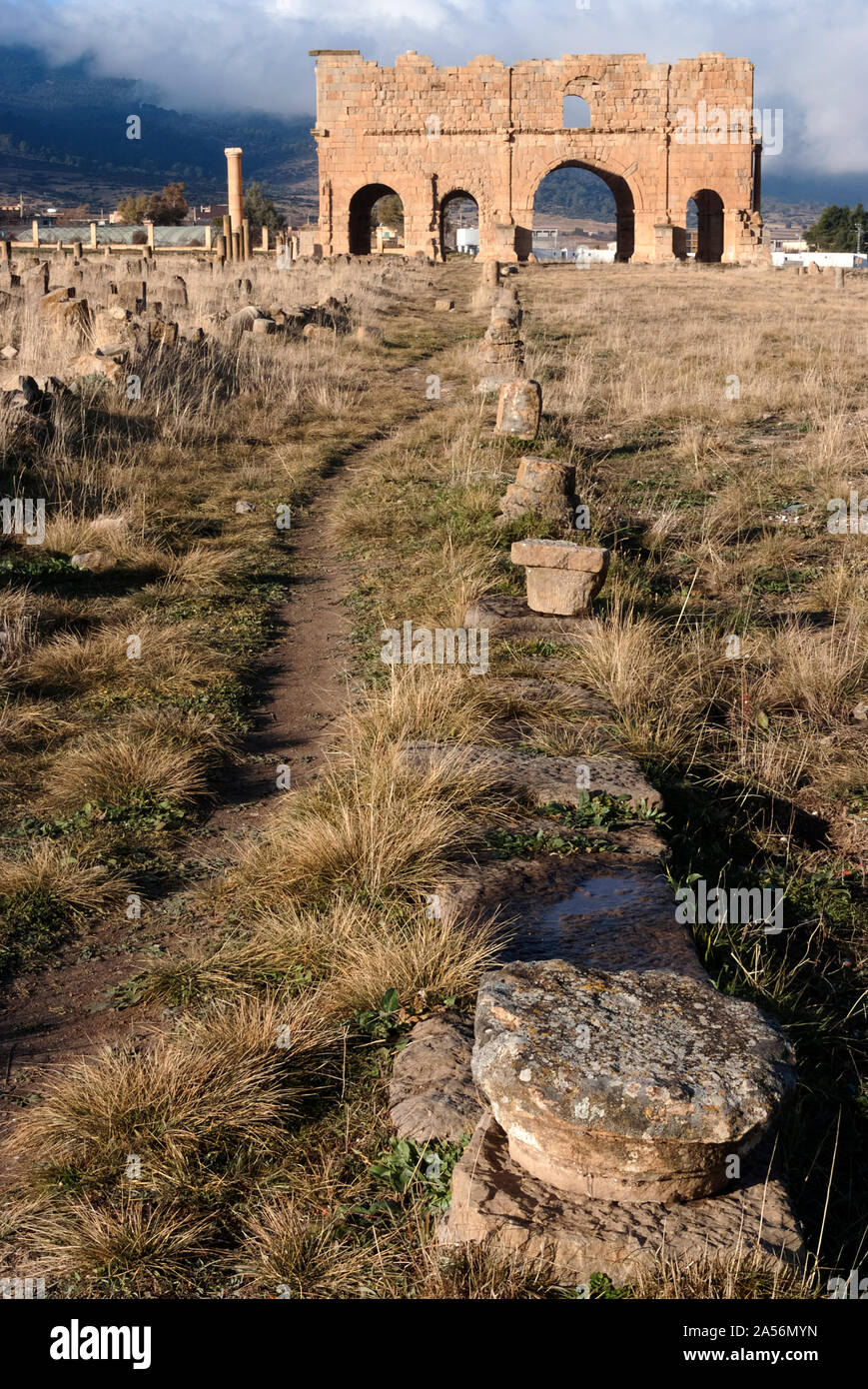 The Crossing Hall and barracsk at the ruins of the military camp at the ...